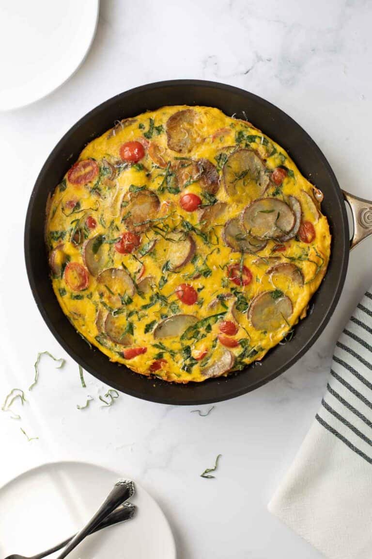 Vegetable Frittata (Potato & Spinach!) - Meaningful Eats