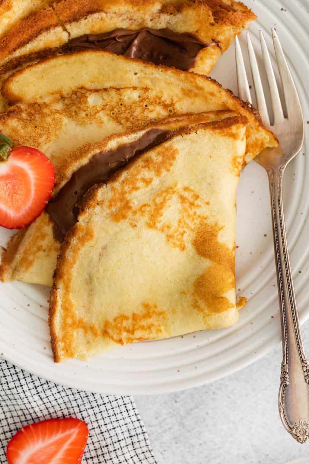 Gluten-Free Crepes (Easy Blender Recipe!) - Meaningful Eats