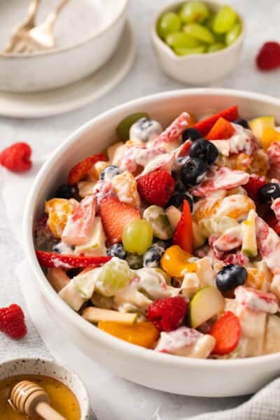 Easter Fruit Salad (Honey Vanilla Yogurt!) - Meaningful Eats