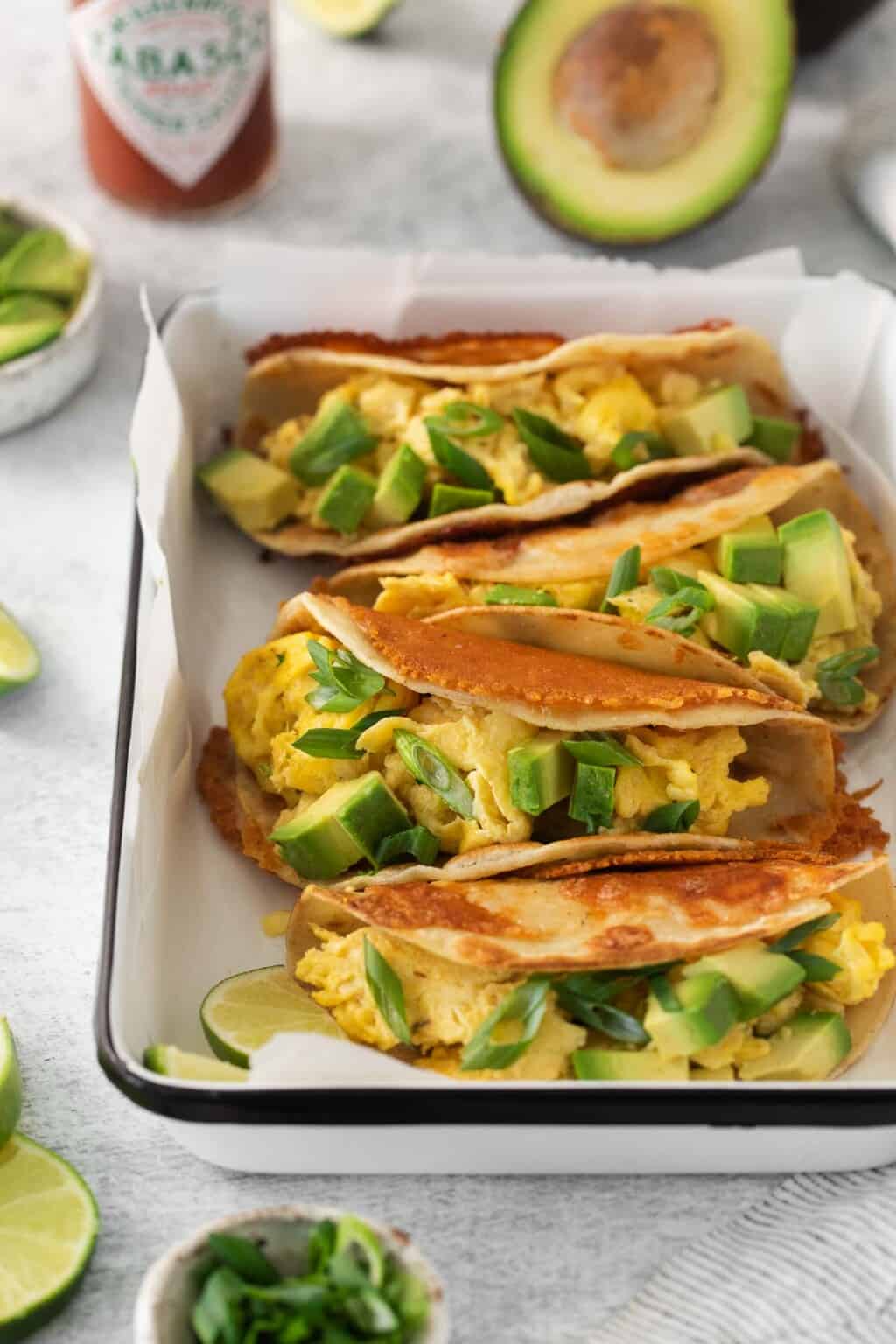 Breakfast Tacos (Crispy Cheese!) - Meaningful Eats