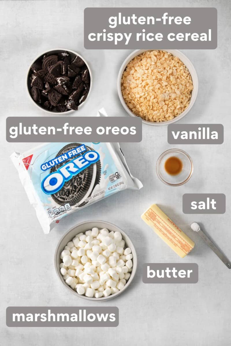 Oreo Rice Krispie Treats (Gluten-Free) - Meaningful Eats