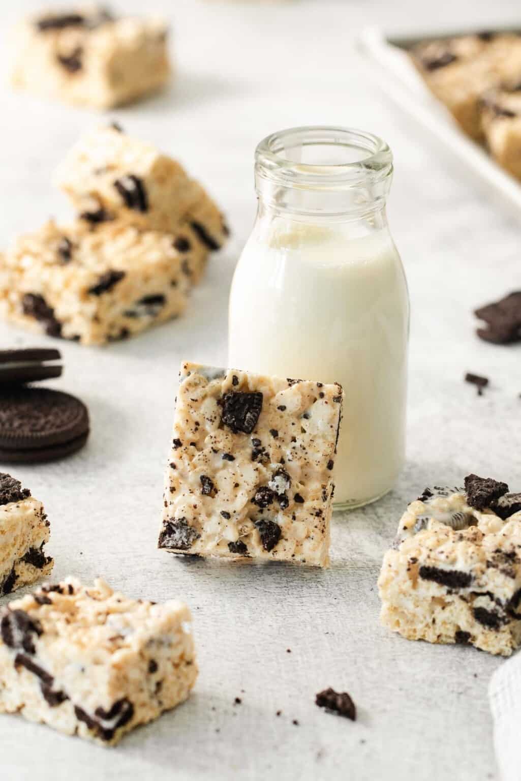 Oreo Rice Krispie Treats (Gluten-Free) - Meaningful Eats