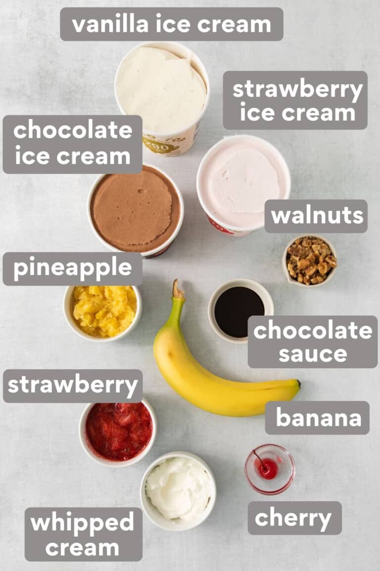 Old-Fashioned Banana Split (Easy Recipe!) - Meaningful Eats