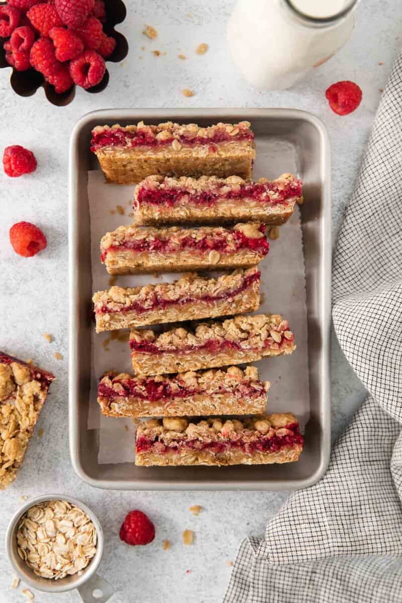 Gluten-Free Raspberry Crumb Bars - Meaningful Eats