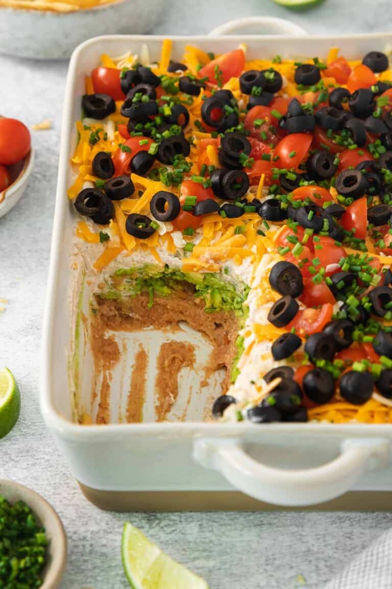 7-Layer Taco Dip (BEST RECIPE!) - Meaningful Eats