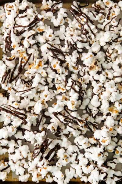 Chocolate Drizzle Popcorn (Easy Recipe!) - Meaningful Eats