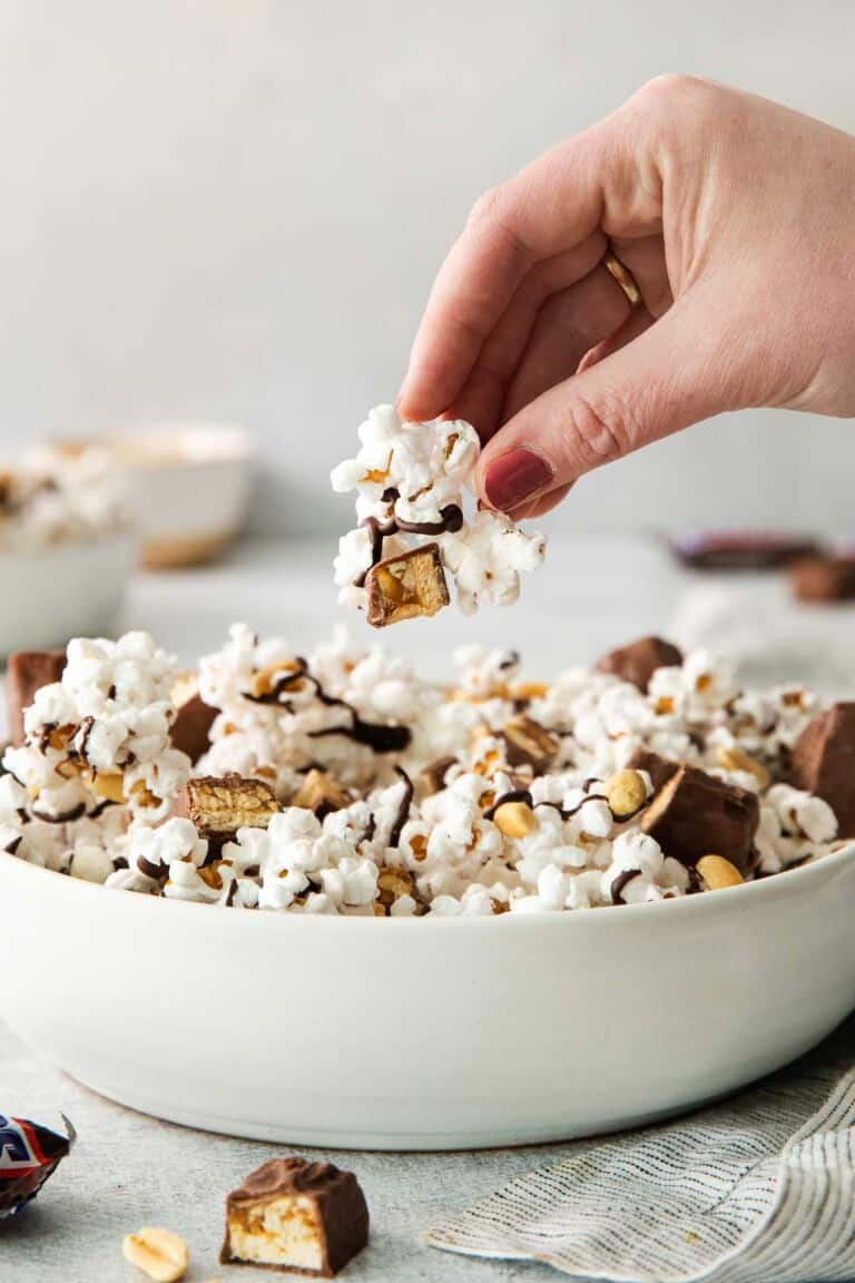 Snickers Popcorn (Easy Recipe!) - Meaningful Eats