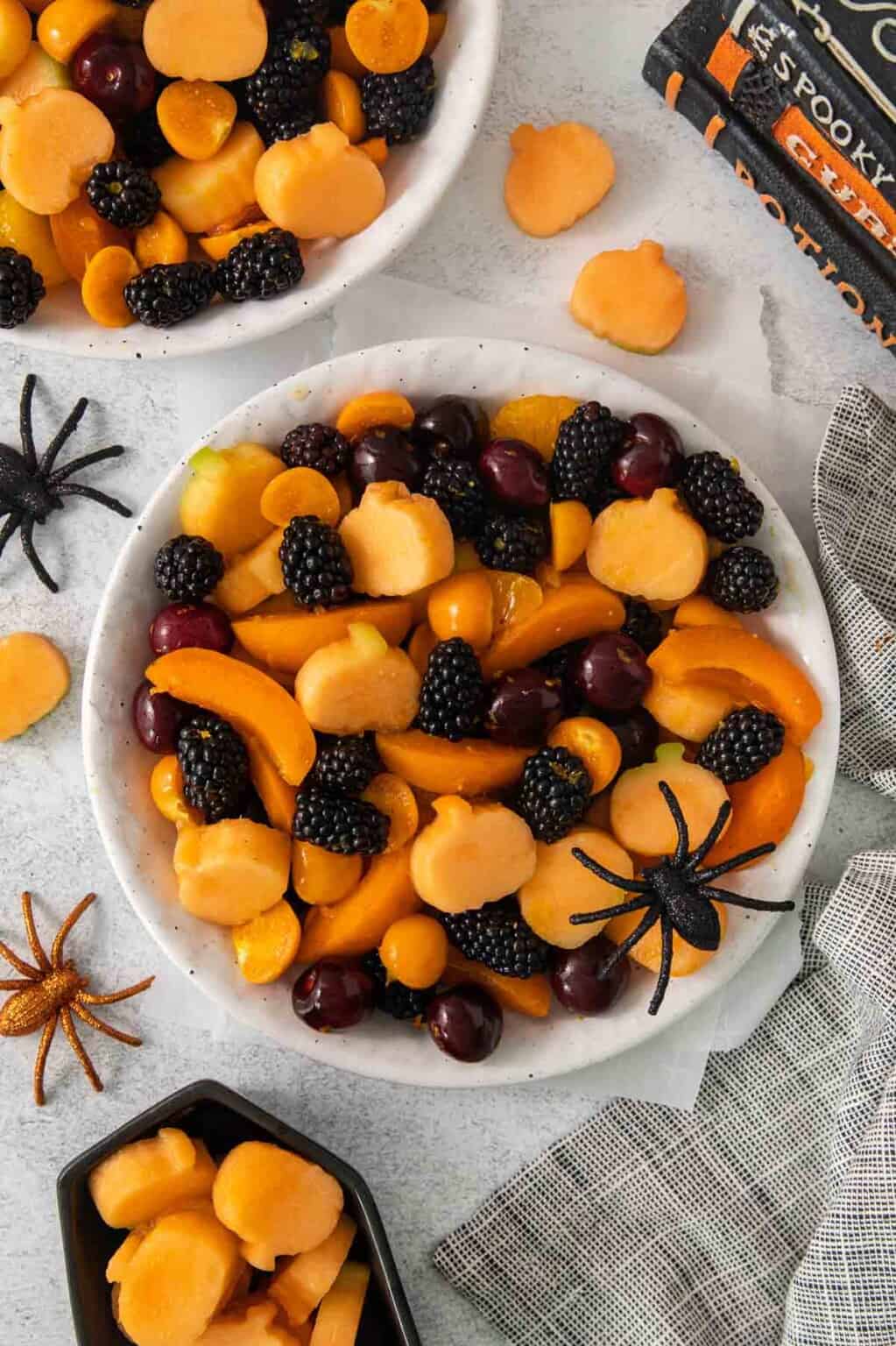 Halloween Fruit Salad (with Honey-Orange Dressing!) - Meaningful Eats