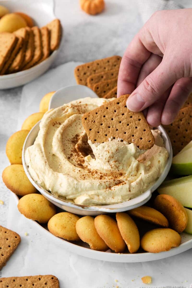 Easy, Pumpkin Cheesecake Dip - Meaningful Eats