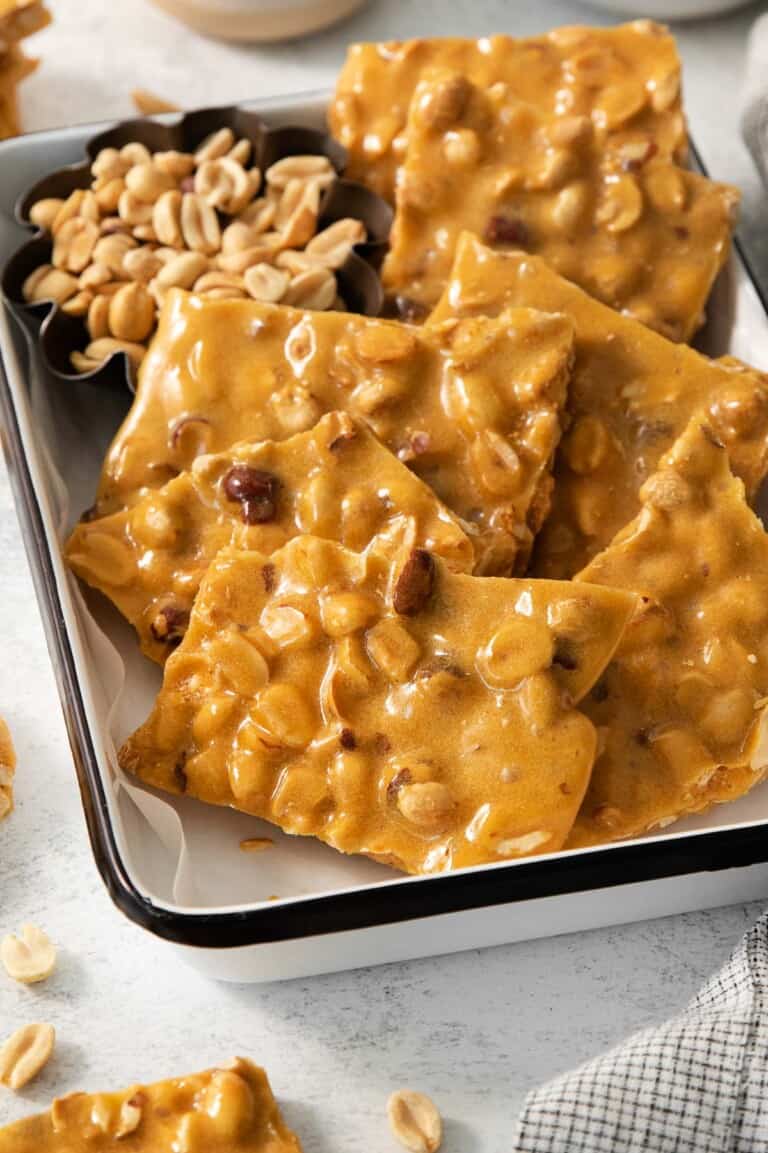 Easy Peanut Brittle (Grandma’s Recipe!) - Meaningful Eats
