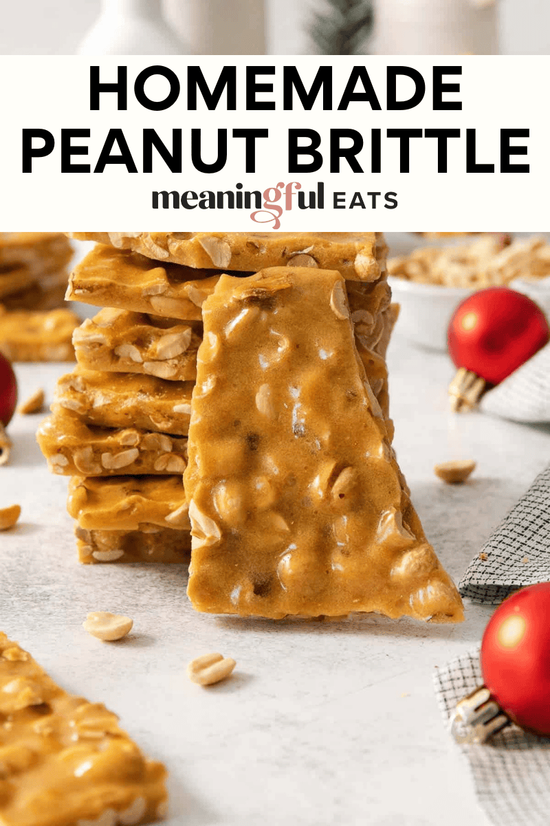 Peanut Brittle (Church Cookbook Recipe!) - Meaningful Eats