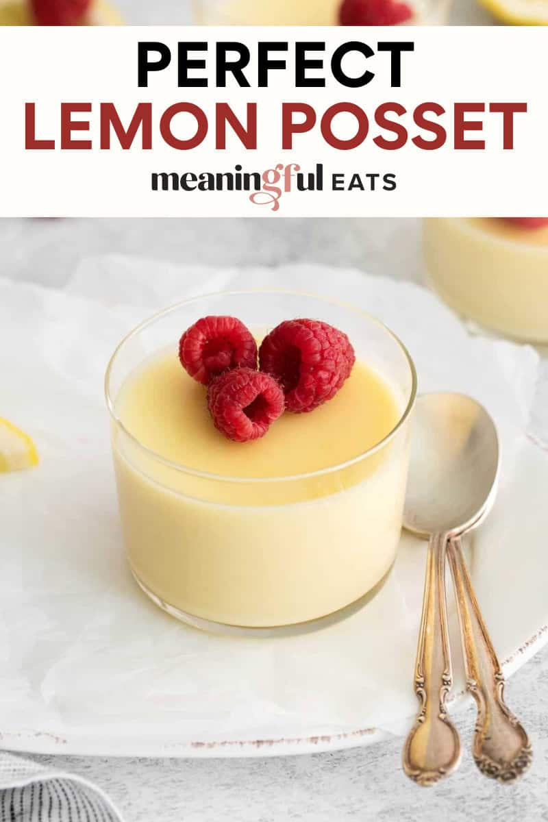 Perfect Lemon Posset - Meaningful Eats