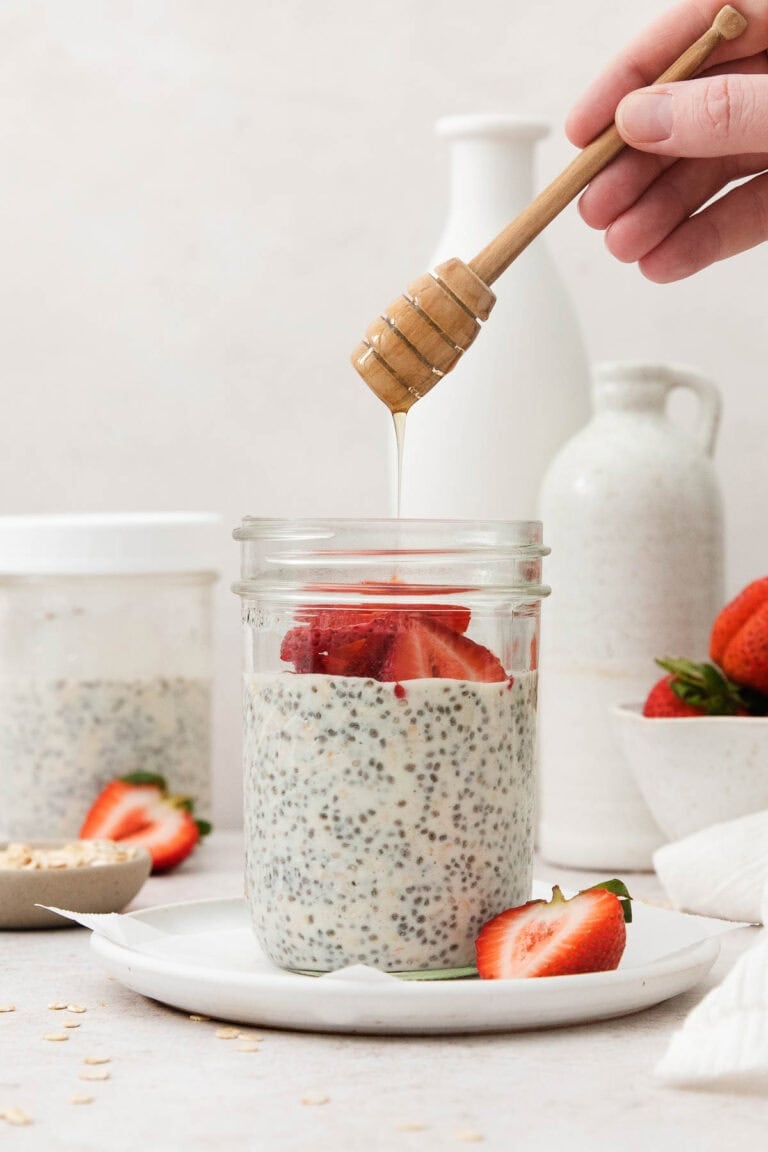 Overnight Protein Chia Oats (Dairy-Free - 30g Protein!) - Meaningful Eats