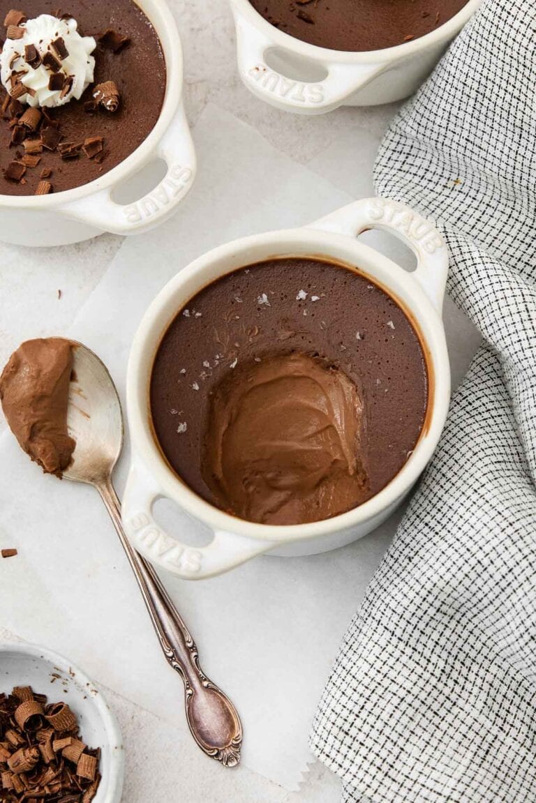 Dark Chocolate Pot de Crème - Meaningful Eats