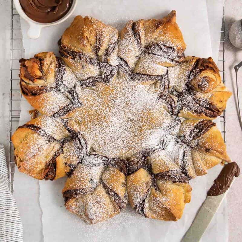Gluten-Free Nutella Star Bread - Meaningful Eats